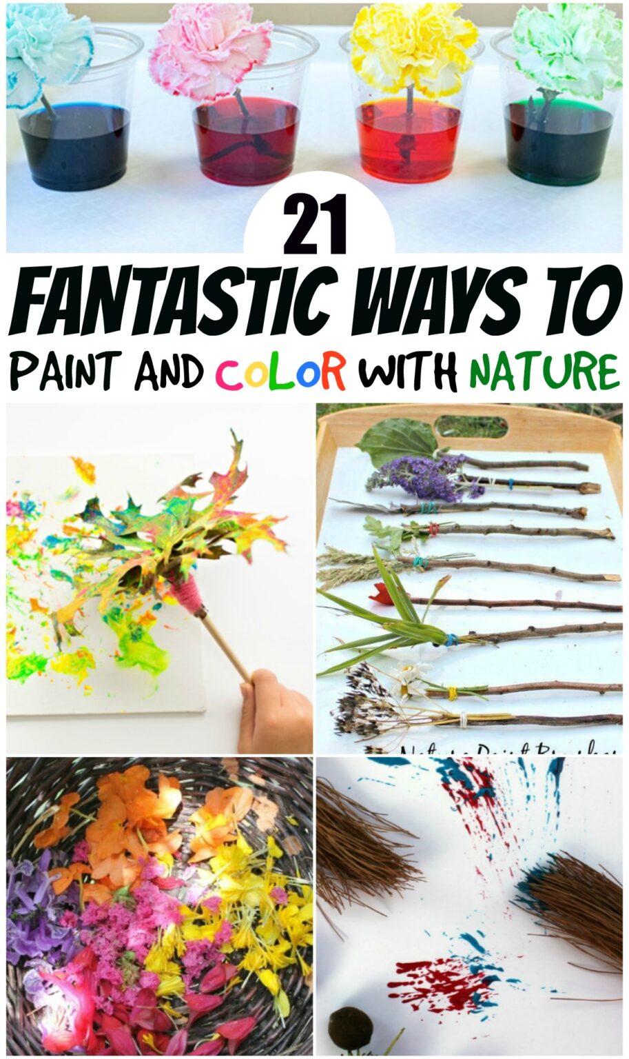 21 Fantastic Ways to Paint and Color with Nature - Brookdale House